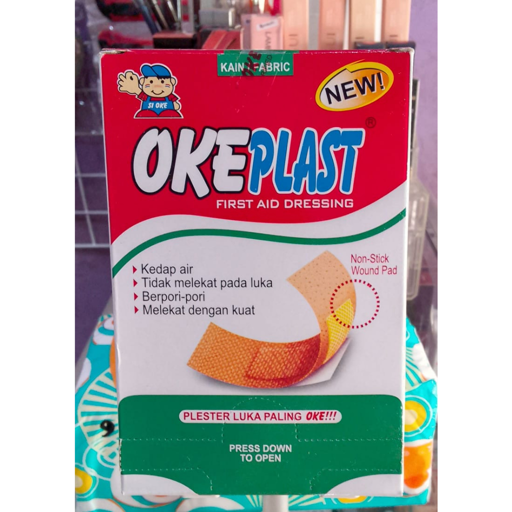 Jual Plester Luka Per BOX ISI 100 Pcs / Per 20Pcs Okeplast | Shopee ...
