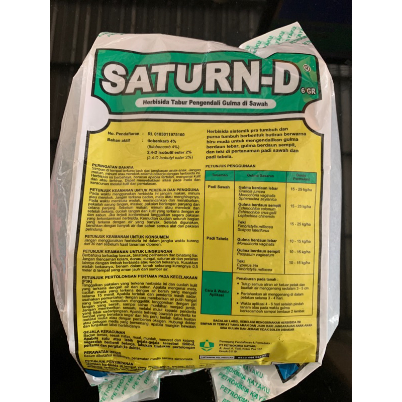 Jual Herbisida SATURN-D 2kg gulma pada tanaman padi | Shopee Indonesia
