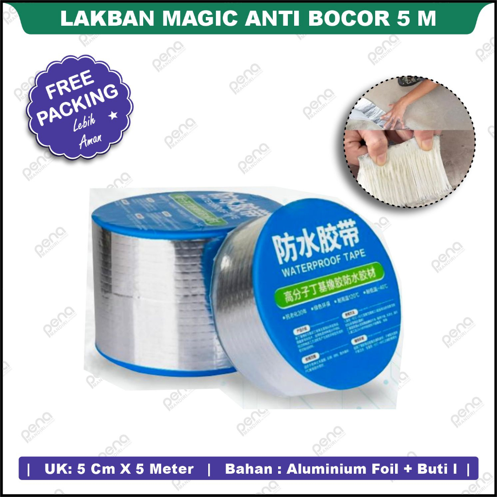 Jual Lakban Anti Bocor Super Kuat Tahan Air dan Panas Bahan Aluminium Foil | Lakban Penambal ...
