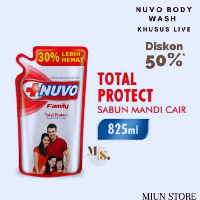 Jual NUVO Body Wash Sabun Mandi Cair Keluarga 825 ml | Shopee Indonesia