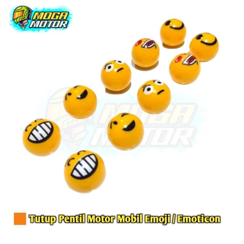 Jual Tutup Pentil Motor Tutup Pentil Mobil Motif Emoticon Emoji ...