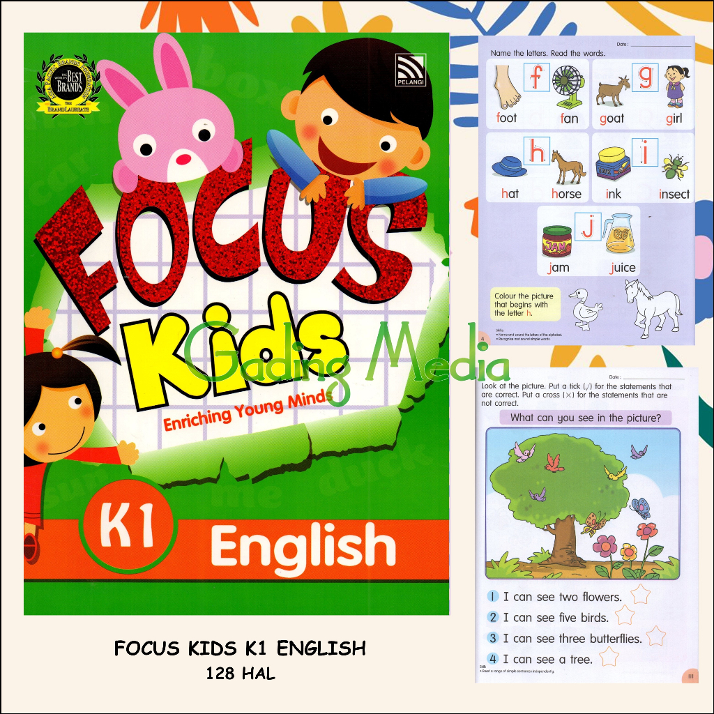 Jual BRIGHT KIDS BOOKS - KINDERGARTEN 1 FOCUS KIDS ENGLISH (Buku ...