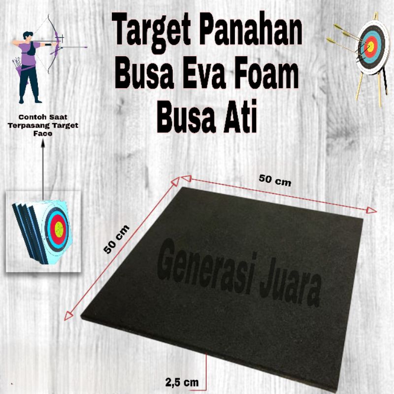 Jual Bantalan Target Panahan Busa Eva Foam Busa Ati 50x50x2,5 cm | Shopee Indonesia