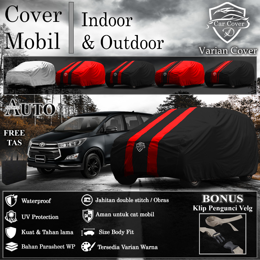 Jual sarung cover body mobil kijang innova / innova all new / reborn ...