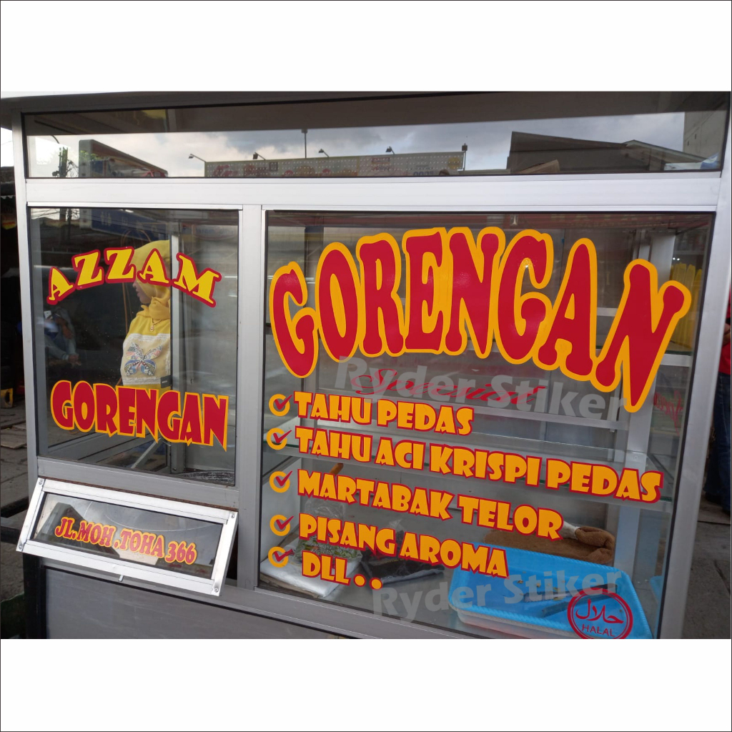 Jual STIKER ETALASE CUTTING STIKER GEROBAK BAKSO SOMAY PINTU KACA NASI ...