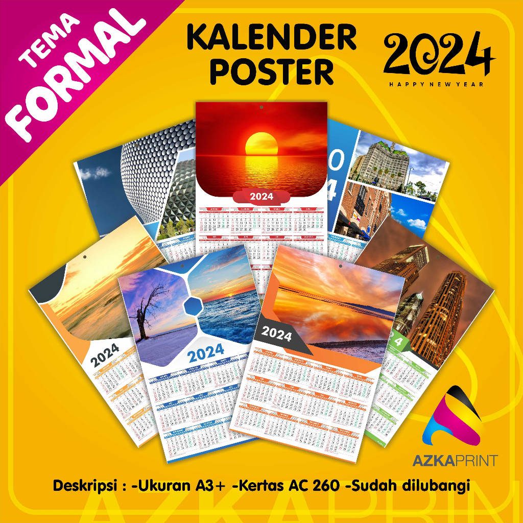 Jual Cetak KALENDER TEMA FORMAL - kalender poster - kalender dinding ...