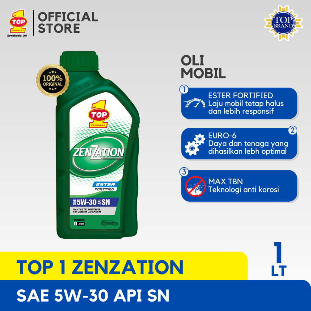 Jual Oli Mobil SMO ZENZATION SAE 5W-30 1L - Ayla - Cayla - HRV - Outlander | Shopee Indonesia