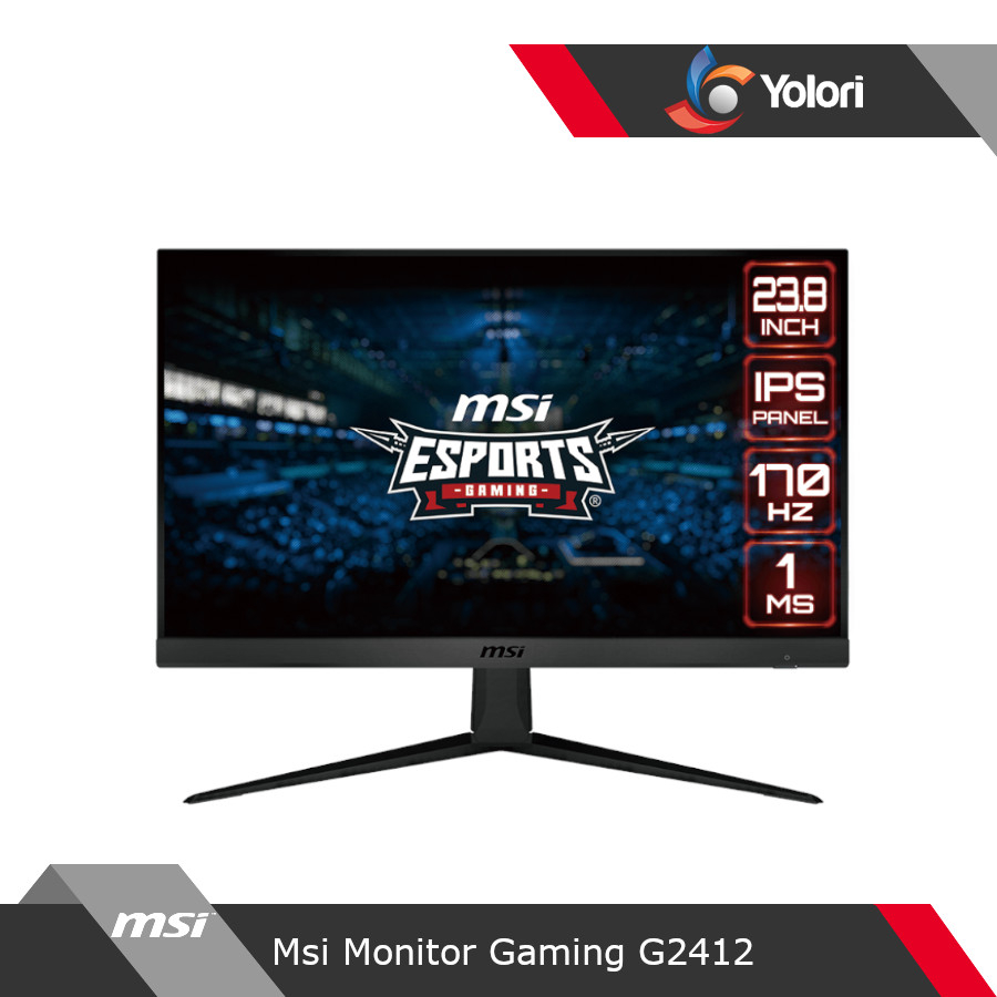 Jual Msi Monitor Gaming G2412 24 Inch IPS | Shopee Indonesia