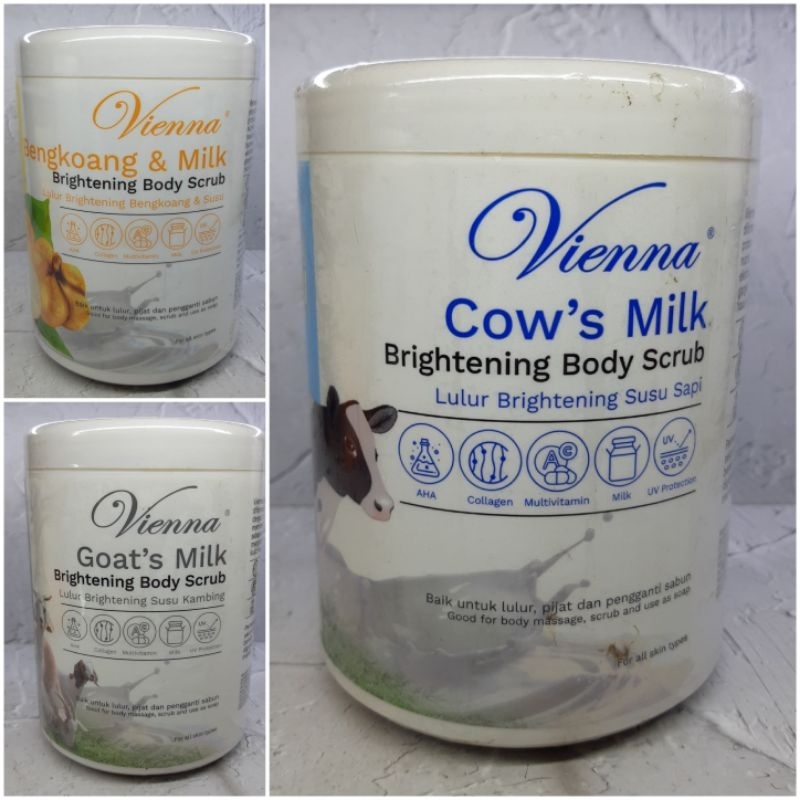 Jual VIENNA Lulur Body Scrub Brightening Parian Sapi/Kambing/Bengkoang ...