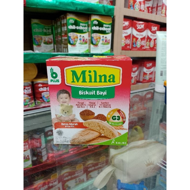 Jual Biskuit milna 6+ beras merah 130gram | Shopee Indonesia