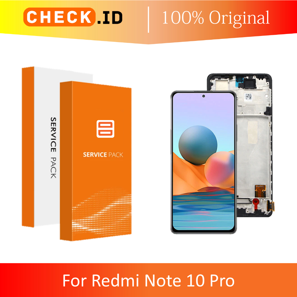 Jual [ CHECK.ID ] LCD + FRAME REDMI NOTE 10 PRO ORIGINAL SUPER AMOLED ...