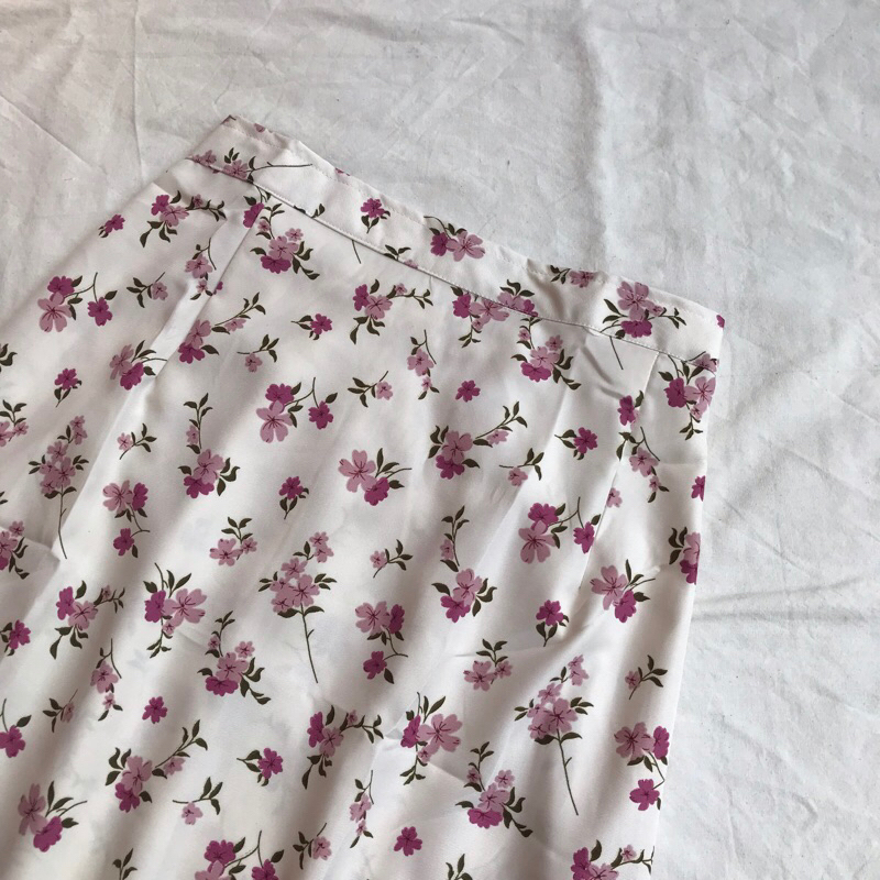 Jual ROK FLOWER KOREAN MODEL A LINE | Shopee Indonesia