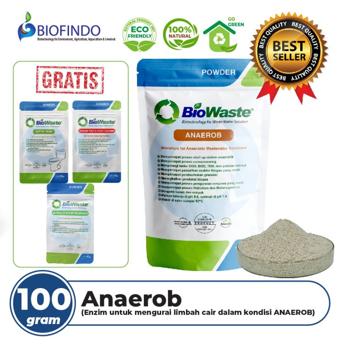 Jual Jual bakteri pengurai limbah industri BioWaste Anaerob 100 gram | Shopee Indonesia