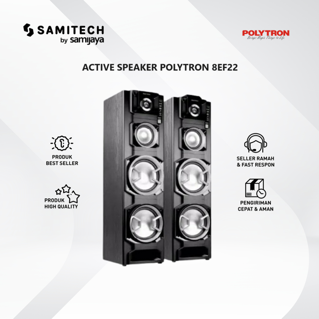 Jual SPEAKER ACTIVE POLYTRON PAS-8EF22 / PAS8EF22 8" BLUETOOTH SPEAKER ...