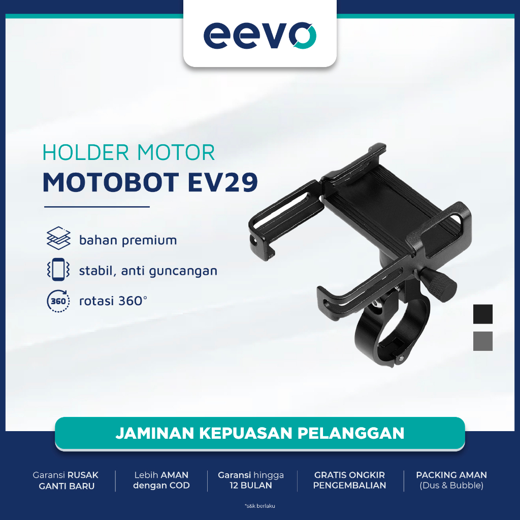 Jual eevo Holder HP Motor Stang Spion Besi EV29 Dudukan Handphone Penyangga Hape di Kendaraan ...