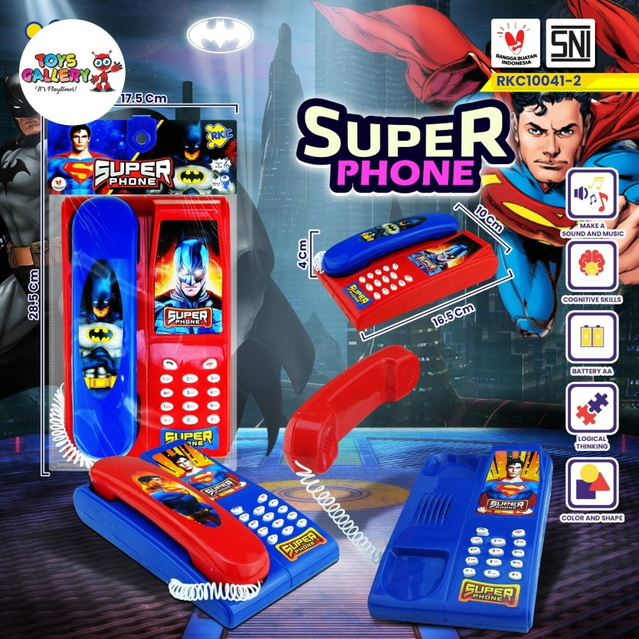 Jual Mainan Telephone SuperPhone - Mainan Anak telepon baterai - Mainan ...