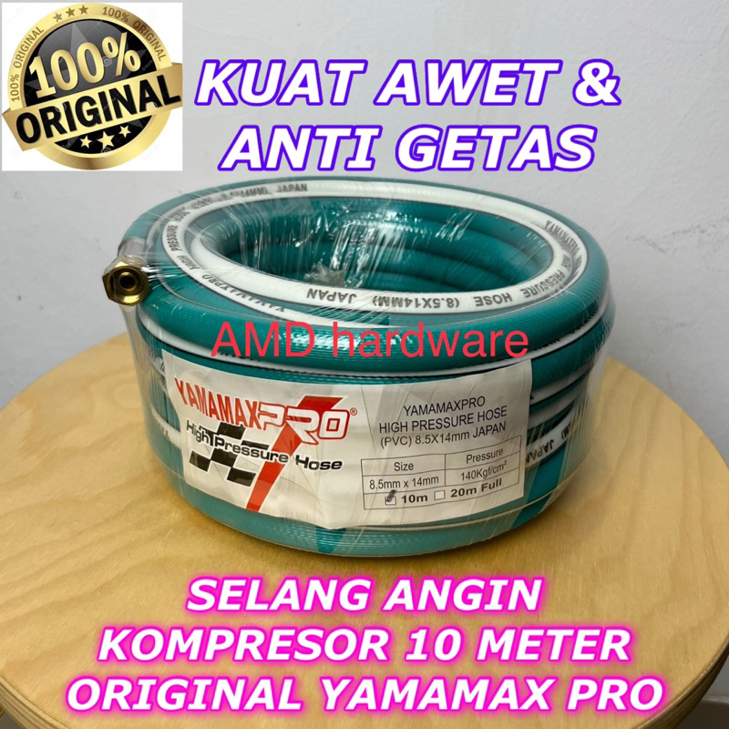 Jual Selang Angin Kompresor 10 meter Compressor Air Hose 10M PVC hijau ...