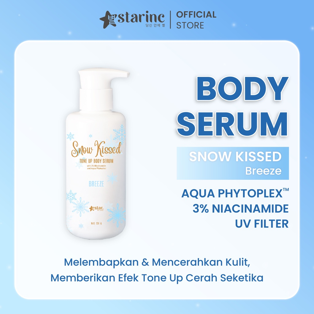Jual STARINC SNOW KISSED BREEZE INSTANT TONE UP BODY SERUM | Shopee ...