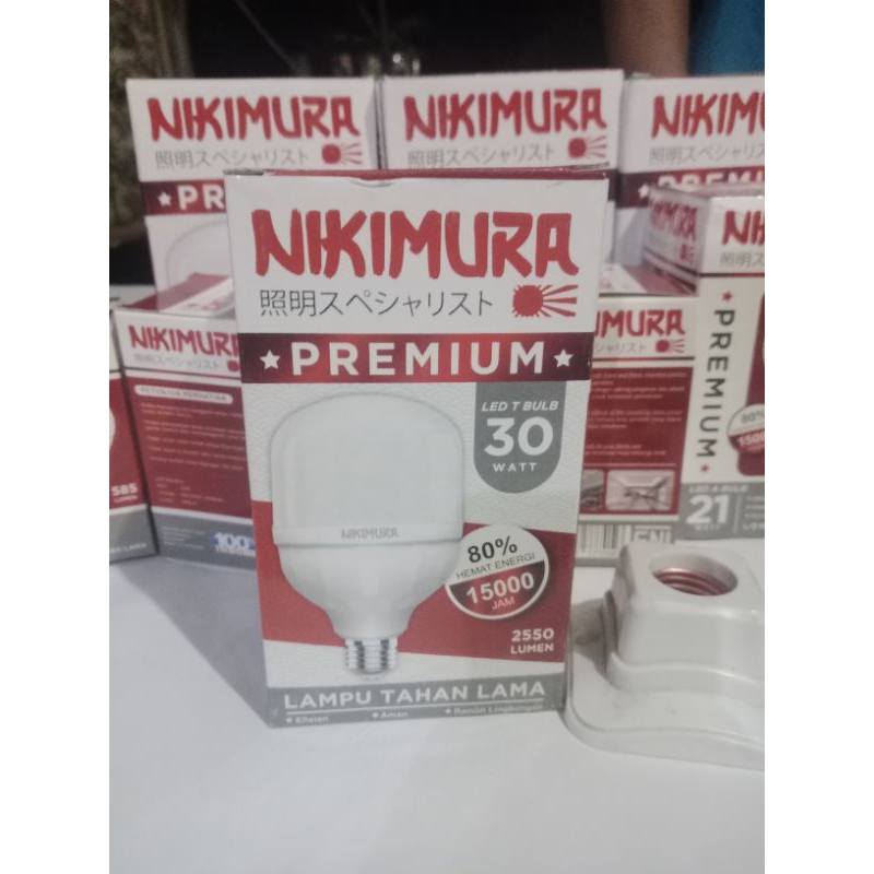 Jual LAMPU LED NIKIMURA bulat 7 wat, 9 wat, 12 wat, 15 wat, 18 wat, 21 ...