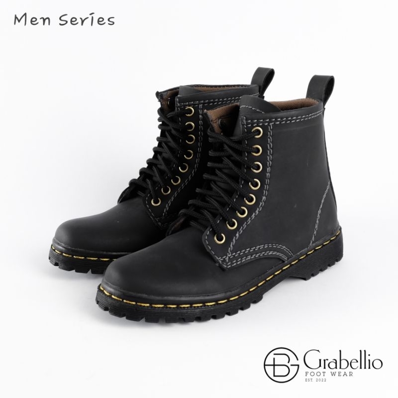 Jual GRABELLIO - LIMBO | Sepatu Boots Unisex Pria Wanita Hak Pendek ...
