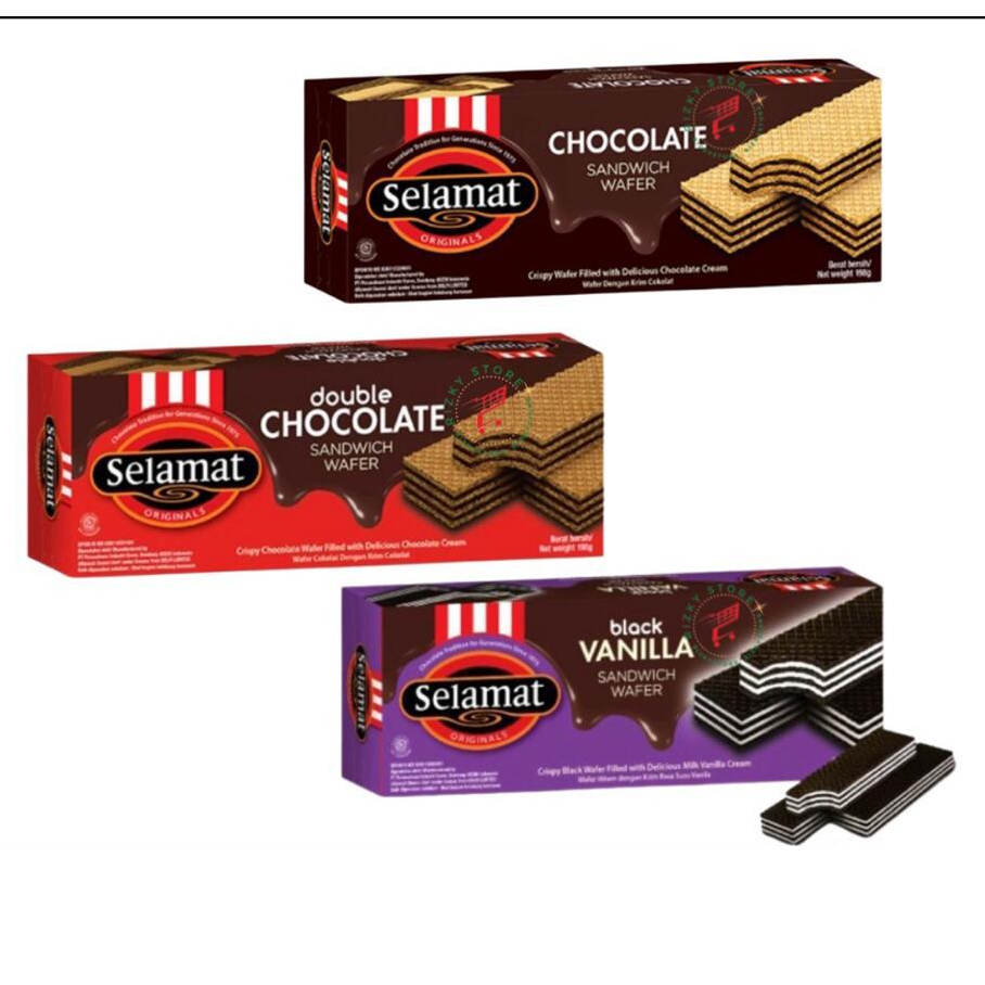 Jual Selamat Wafer Coklat Chocolate Sandwich 145g | Shopee Indonesia
