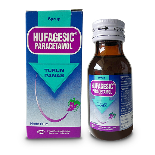Jual HUFAGESIC 120mg/ 5mL SIRUP PENURUN DEMAM ANAK | Shopee Indonesia