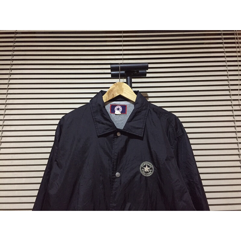 Jual CONVERSE COACH JACKET BLACK | Shopee Indonesia