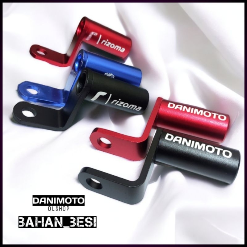 Jual Bracket Alloy Spion Motor Breket Holder HP Mounting GoPro Lampu ...