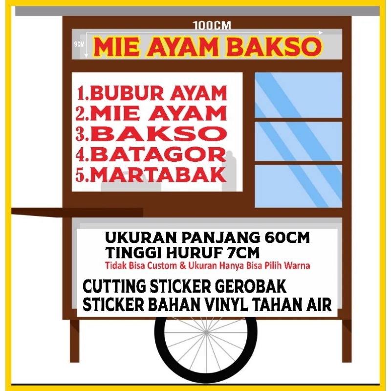 Jual Stiker Cutting Stiker Etalase Gerobak | Shopee Indonesia
