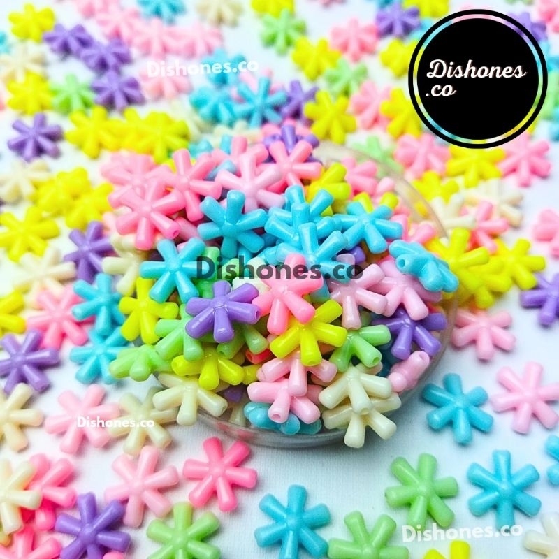 Jual Manik Mote Bentuk Bunga Warna Warni / Manik Kerajinan Tangan ...