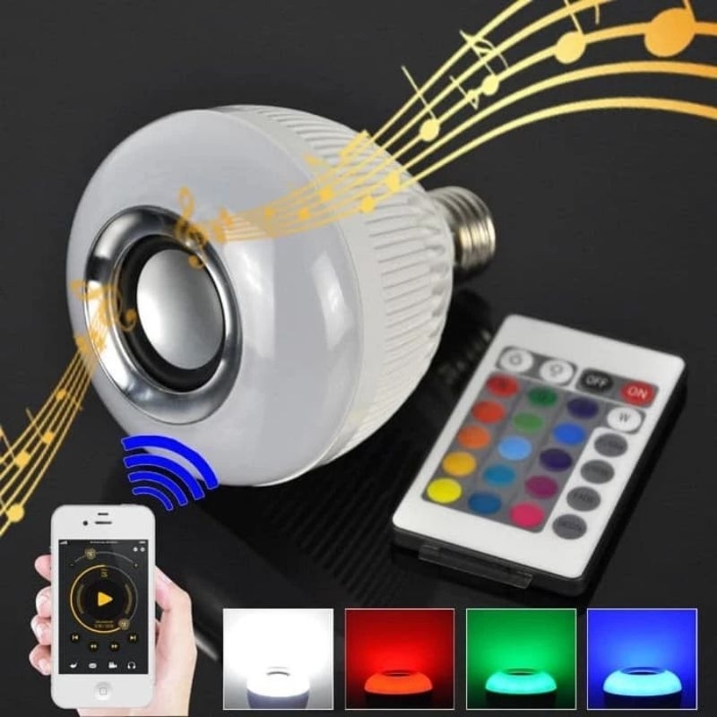 Jual SPEAKER LAMPU 2in1 Bohlam Lampu Speaker Bluetooth Wireless Lampu ...