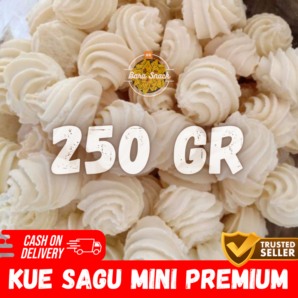 Jual [ 250gr ] Kue Sagu Susu Mini / Kue Kering Semprit Bulat Punya Rasa ...