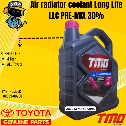 Jual Air radiator coolant long life LLC-PRE MIX 30% 08889-80280 - 4 ...