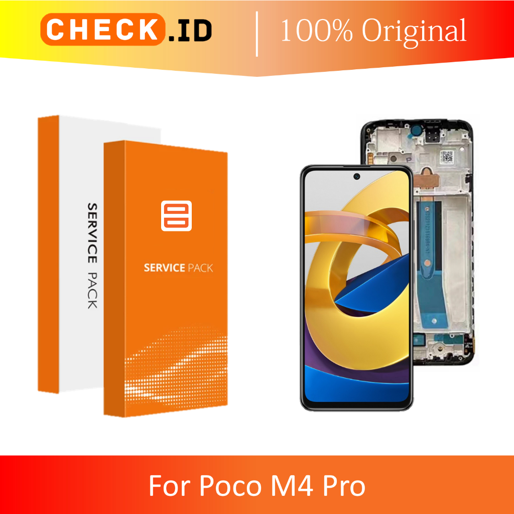 Jual [ CHECK.ID ] AMOLED LCD + FRAME POCO M4 PRO 4G POCOPHONE M4 PRO 4G ...
