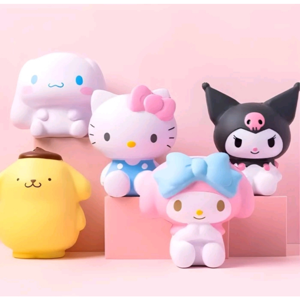 Jual MAINAN SQUISHY KARAKTER LUCU CINNAMOROLL KUROMI SANRIO COLLECTION ...