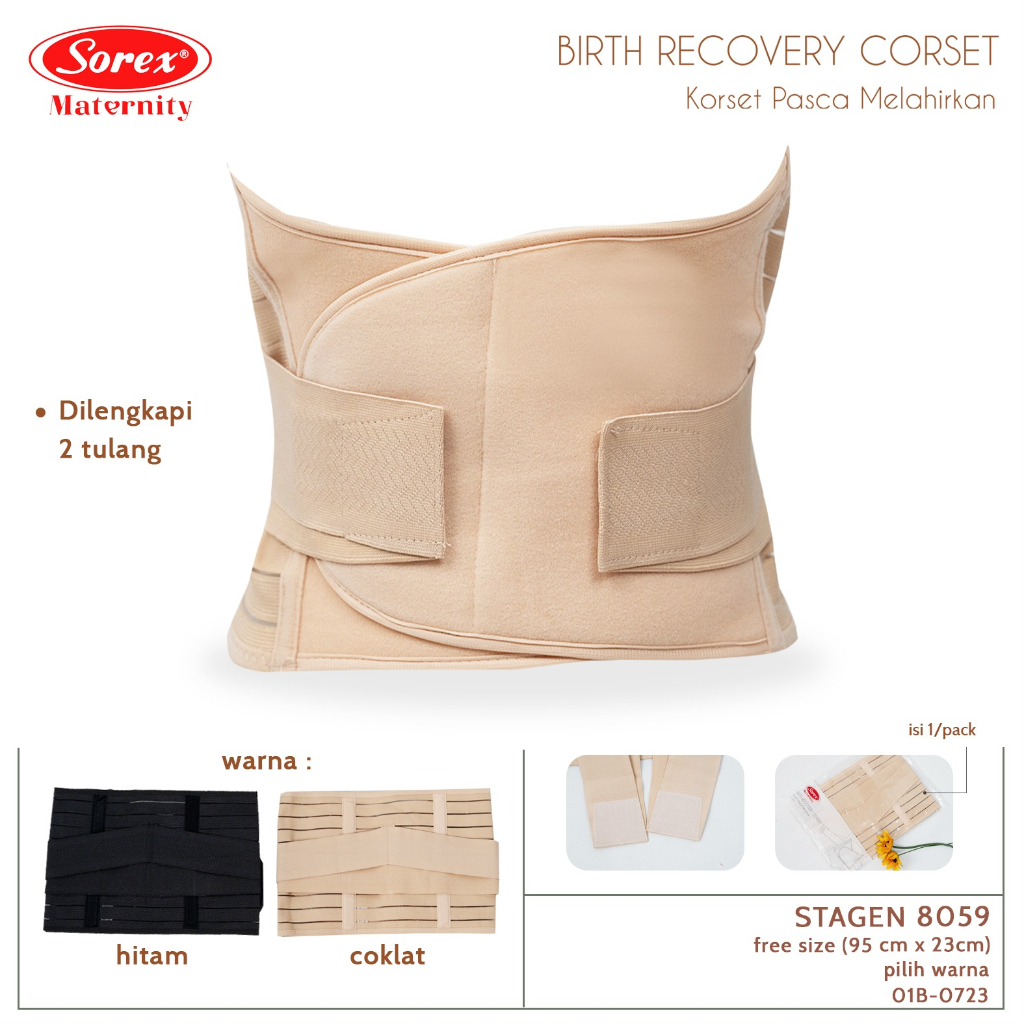 Jual Sorex Slimming Corset Stagen Pasca Melahirkan Freesize 8059 ...