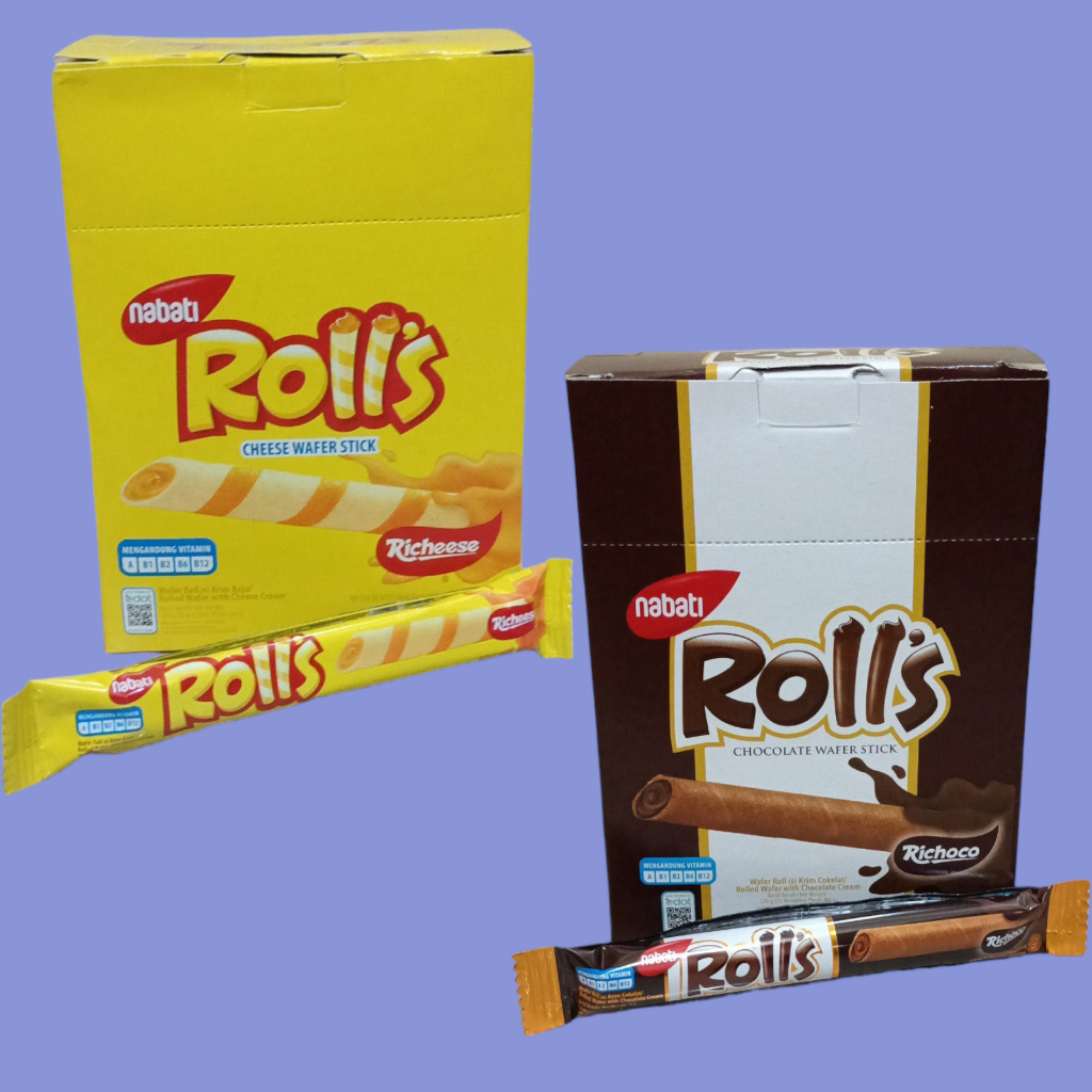 Jual Nabati Wafer Rolls Stick Series 6 gr [20 pcs/box] | Shopee Indonesia