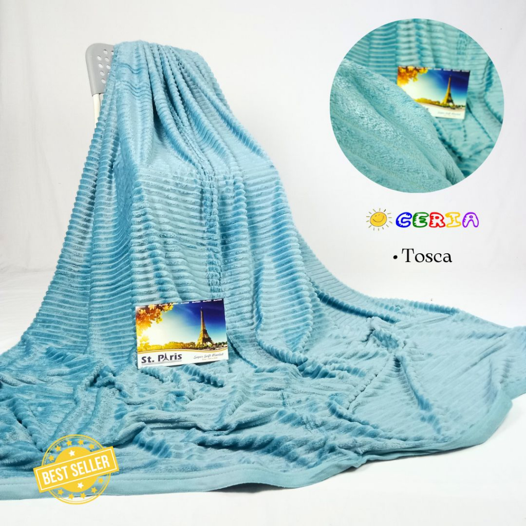 Jual Selimut Bulu Halus Lembut Dewasa Polos Hangat ST PARIS 180x200 Cm ...