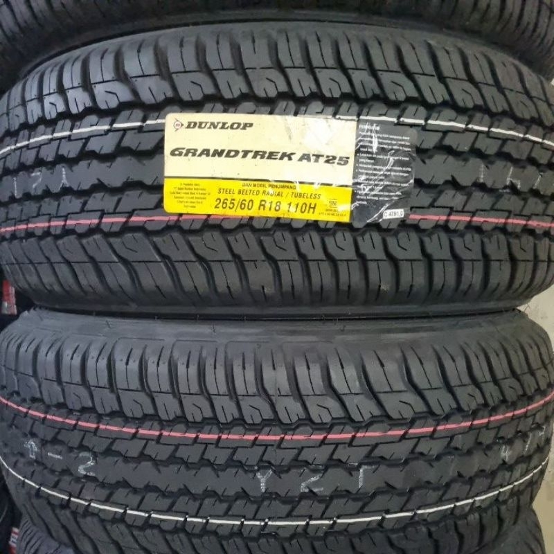 Jual Ban dunlop 265/60R18 grandtrek AT25 ( new pajero fortuner ford ...