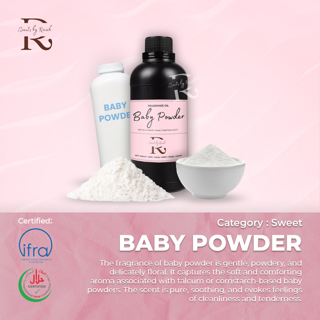 Jual PREMIUM 100gr Baby Powder Fragrance Oil Minyak Aroma Reed Diffuser ...