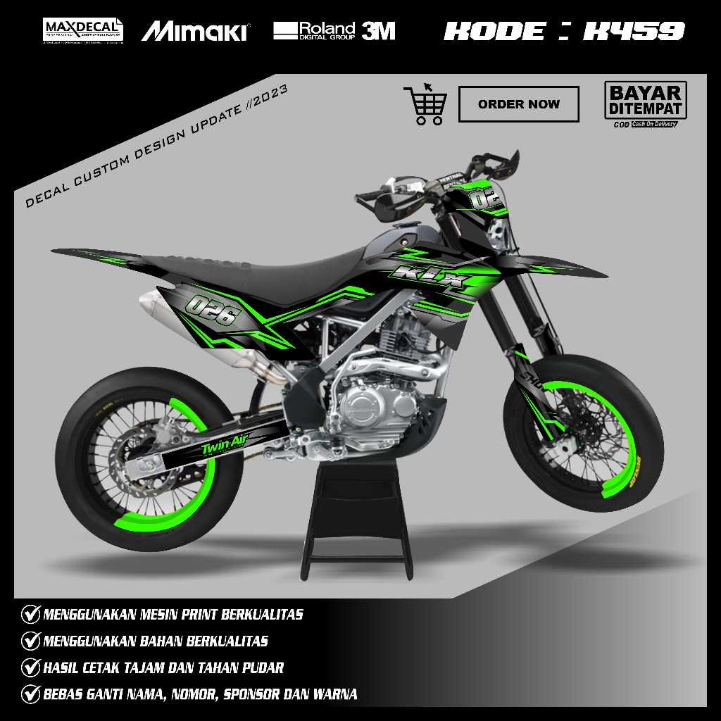 Jual STIKER FULLBODY KLX VARIASI DESAIN TERBARU K459 | Shopee Indonesia