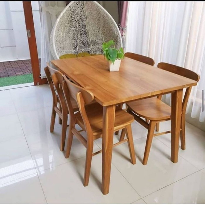 Jual Kursi ruang makan minimalis terbaru terlaris 2024 kayu jati jepara model ropan | Shopee ...