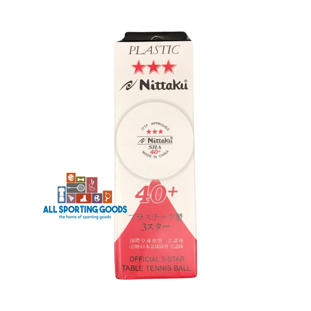 Jual Bola Pingpong Tenis Meja Nittaku 3 Stars Isi 3 40+ Warna Orange | Shopee Indonesia