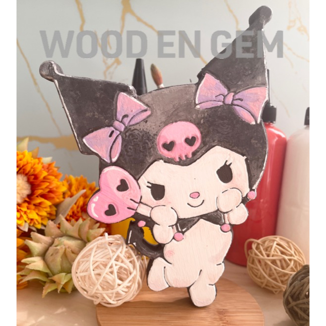 Jual DIY Wood Character Painting Mewarnai Melukis Kayu Karakter Kuromi ...