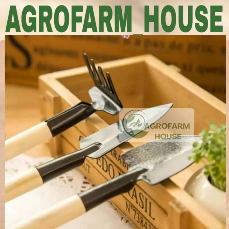 Jual set. sekop garpu cangkul mini 3in1 multi fungsi perlengkapan ...