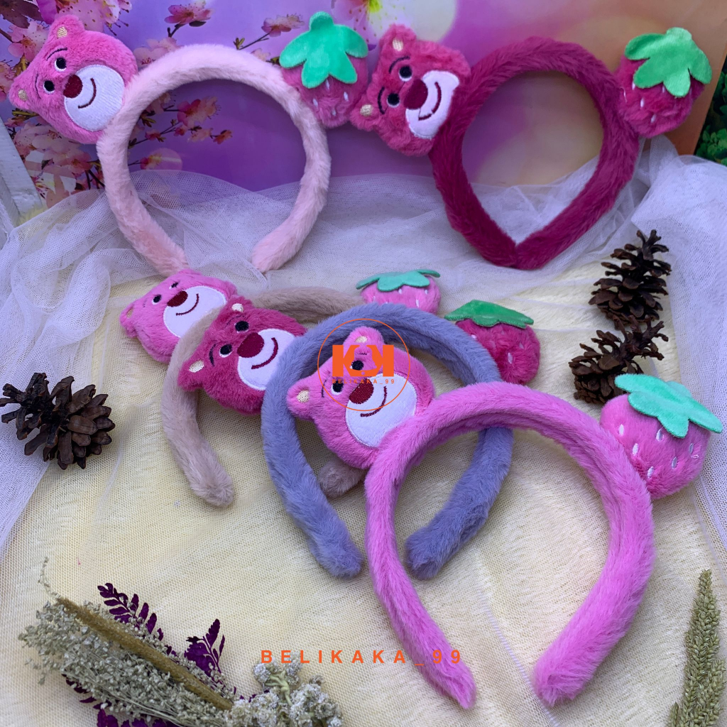 Jual BANDO BULU WANITA KARAKTER TELINGA BERUANG KARAKTER LOTSO ...