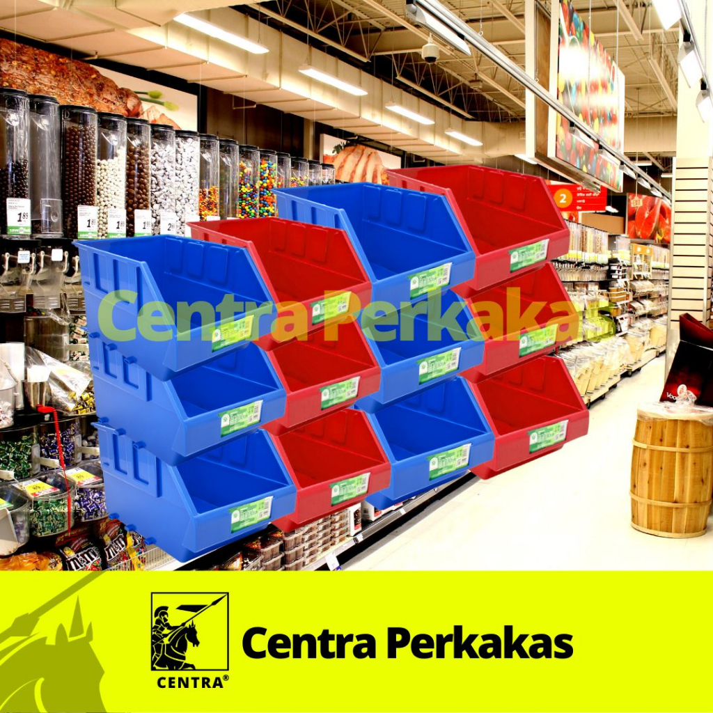 Jual [LUSINAN] Bronco#1923 Stackable Storage Bins Kotak Perkakas Kotak ...