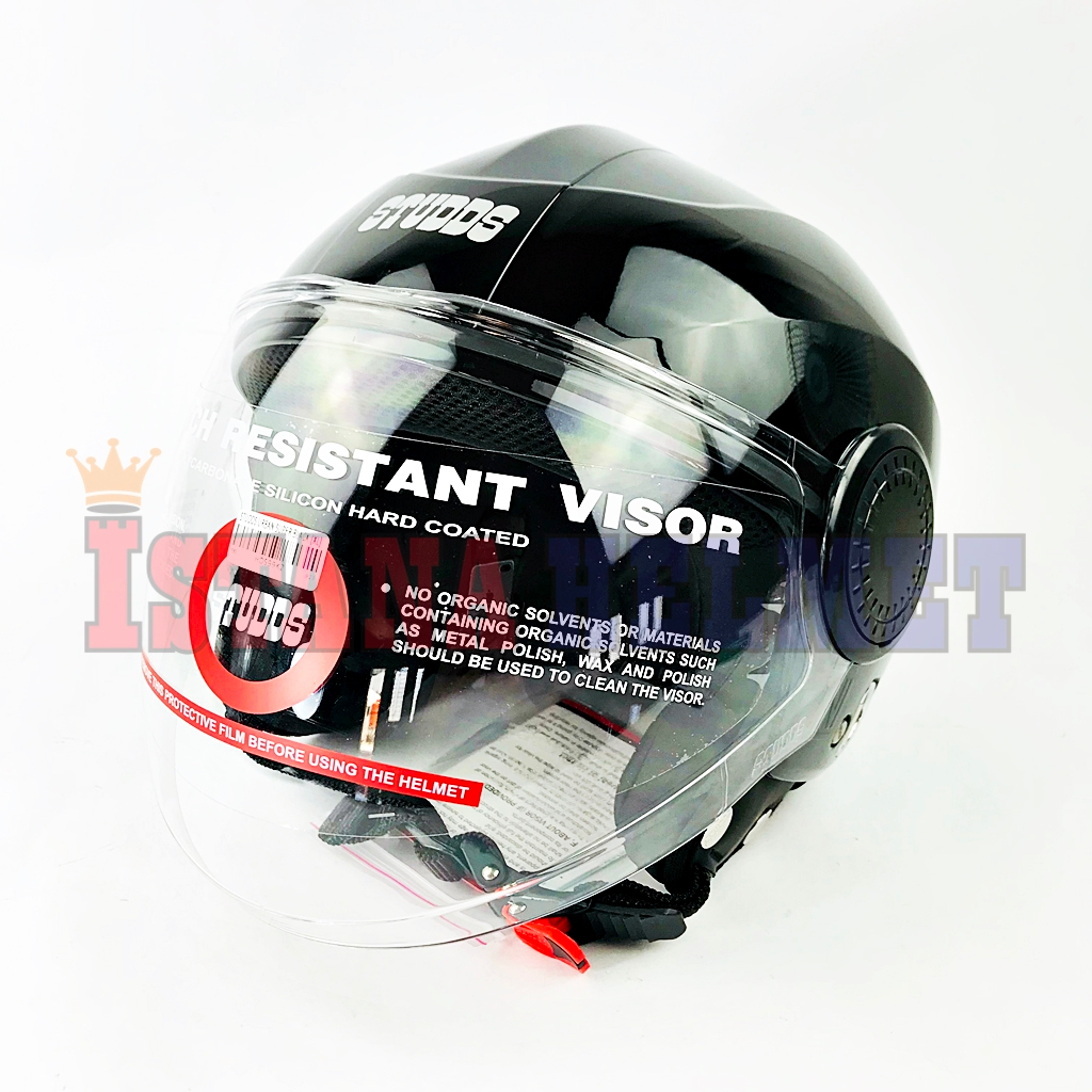 Jual HELM STUDDS URBAN SUPER BLACK ORIGINAL | Shopee Indonesia