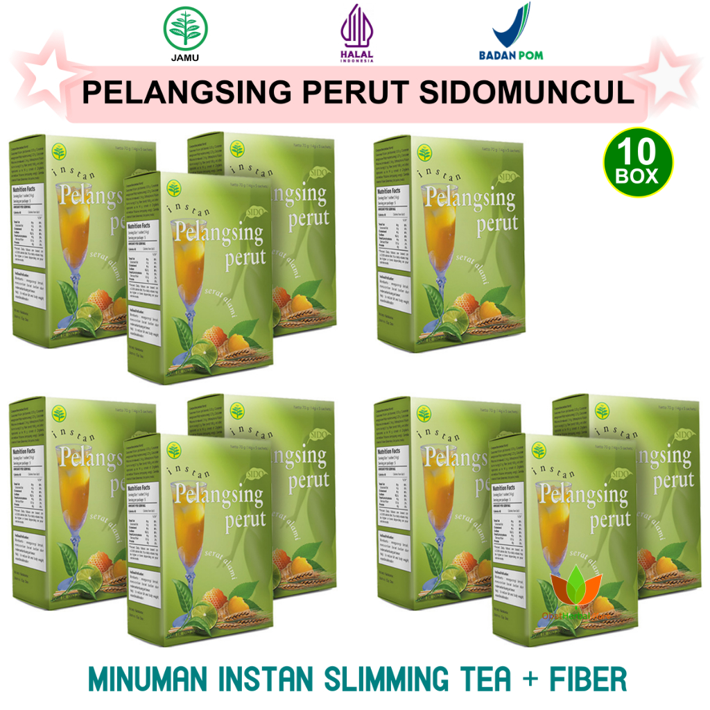 Jual 50 SACHET JAMU INSTAN PELANGSING PERUT PRIA WANITA SIDOMUNCUL ...