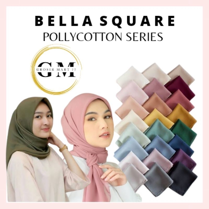 Jual Jilbab Bella Square / Segi Empat - 80 Warna Lengkap | Shopee Indonesia
